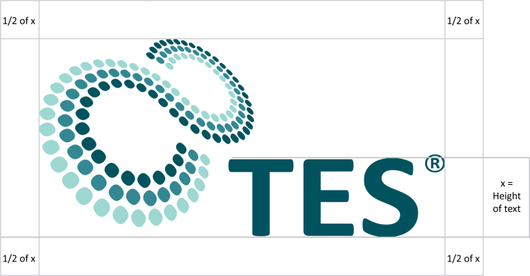 Spacing & Sizing - TES Branding Guidelines