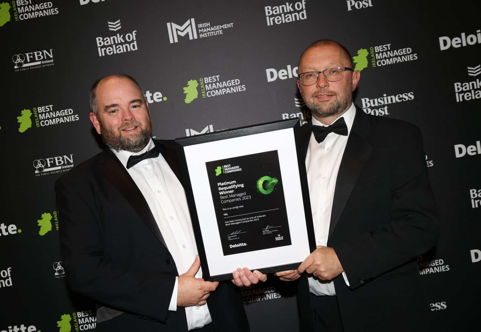 TES announced as one of Ireland’s Best Managed Companies